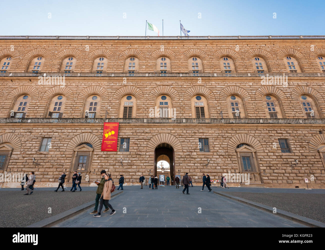 Palazzo Pitti, Florence, bâtiment monumental de la Renaissance du XVe ...
