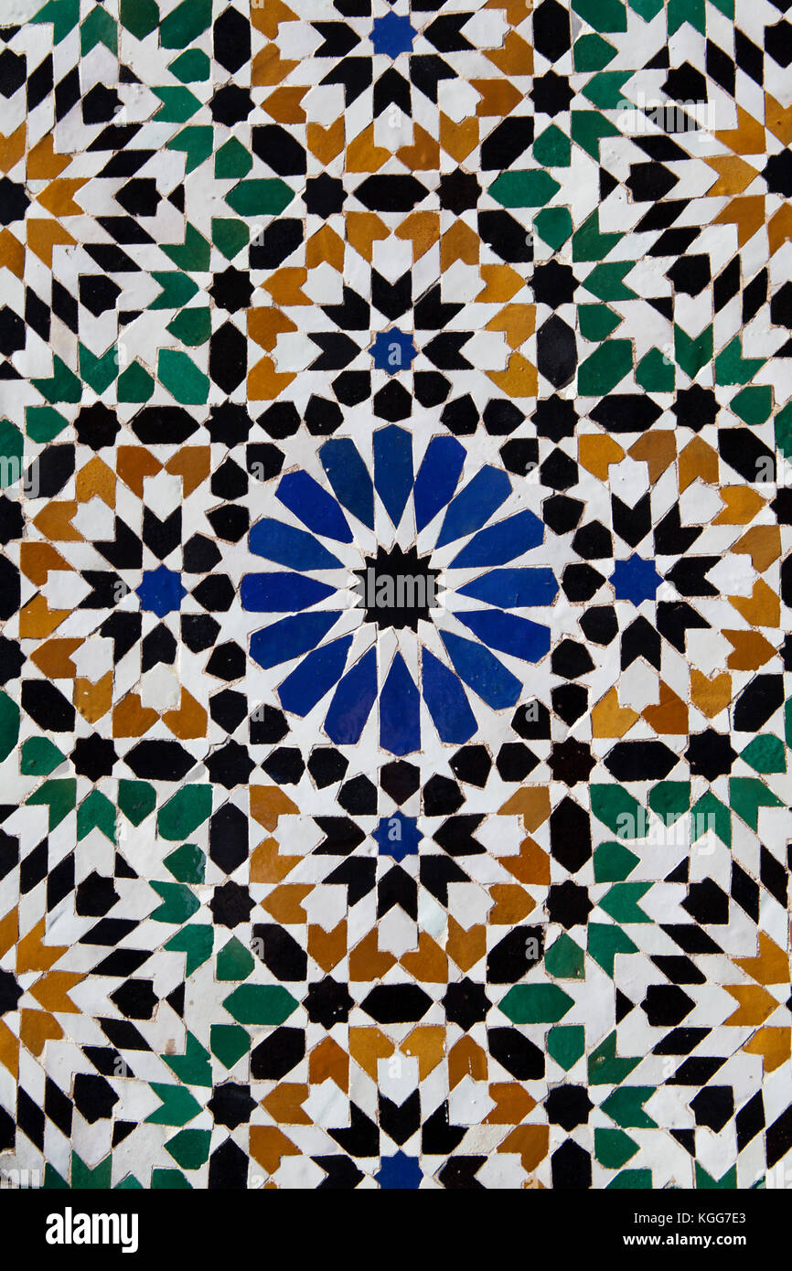 Le Maroc, Marrakech, exemple type d'une commune de la mosaïque ...