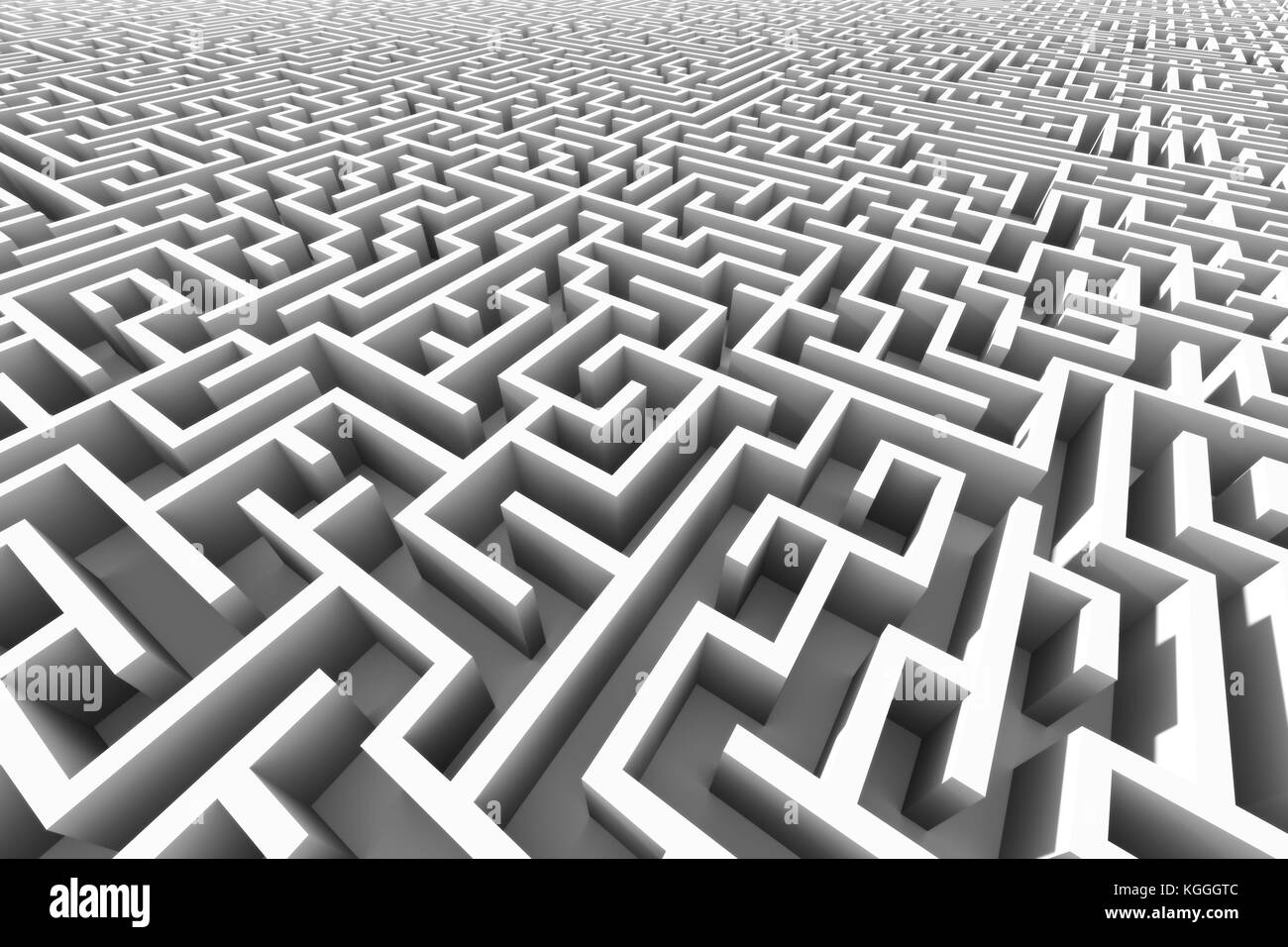 Labyrinthe de jardin Banque d'images noir et blanc - Alamy