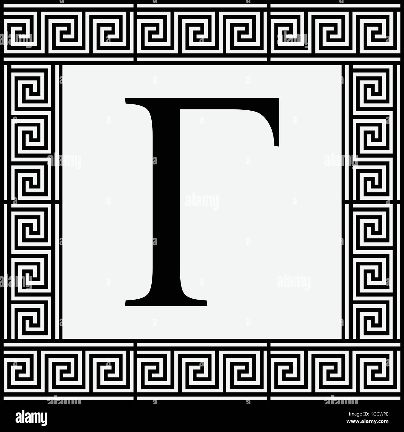 L'icône de lettre grecque gamma, gamma symbole dans le grec ancien ...