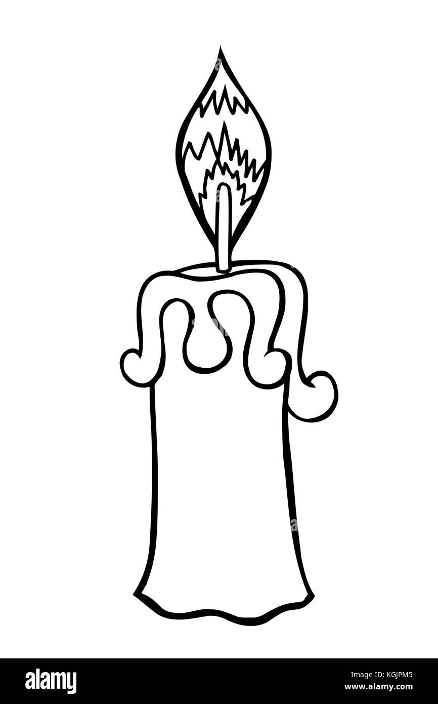 Dessin vectoriel bougie. processus de combustion bougie. vector ...