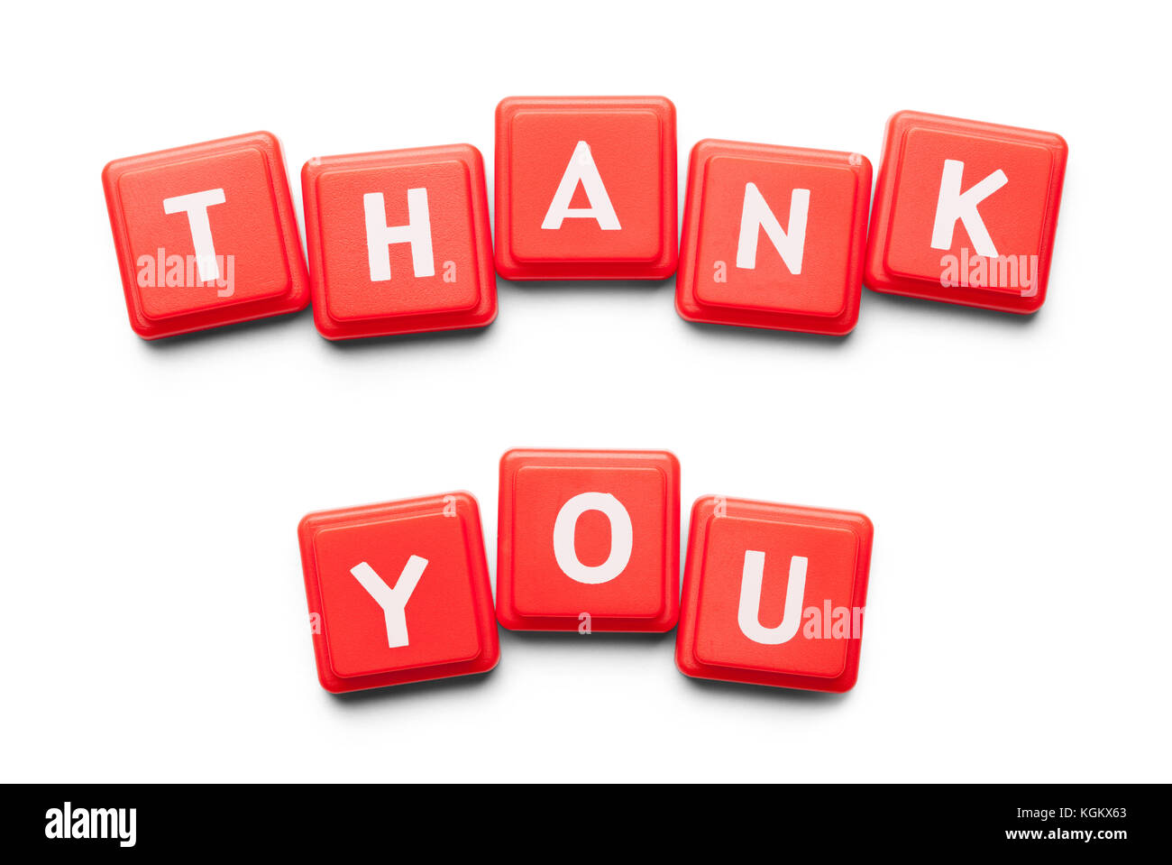 Thank you letters Banque d'images détourées - Alamy