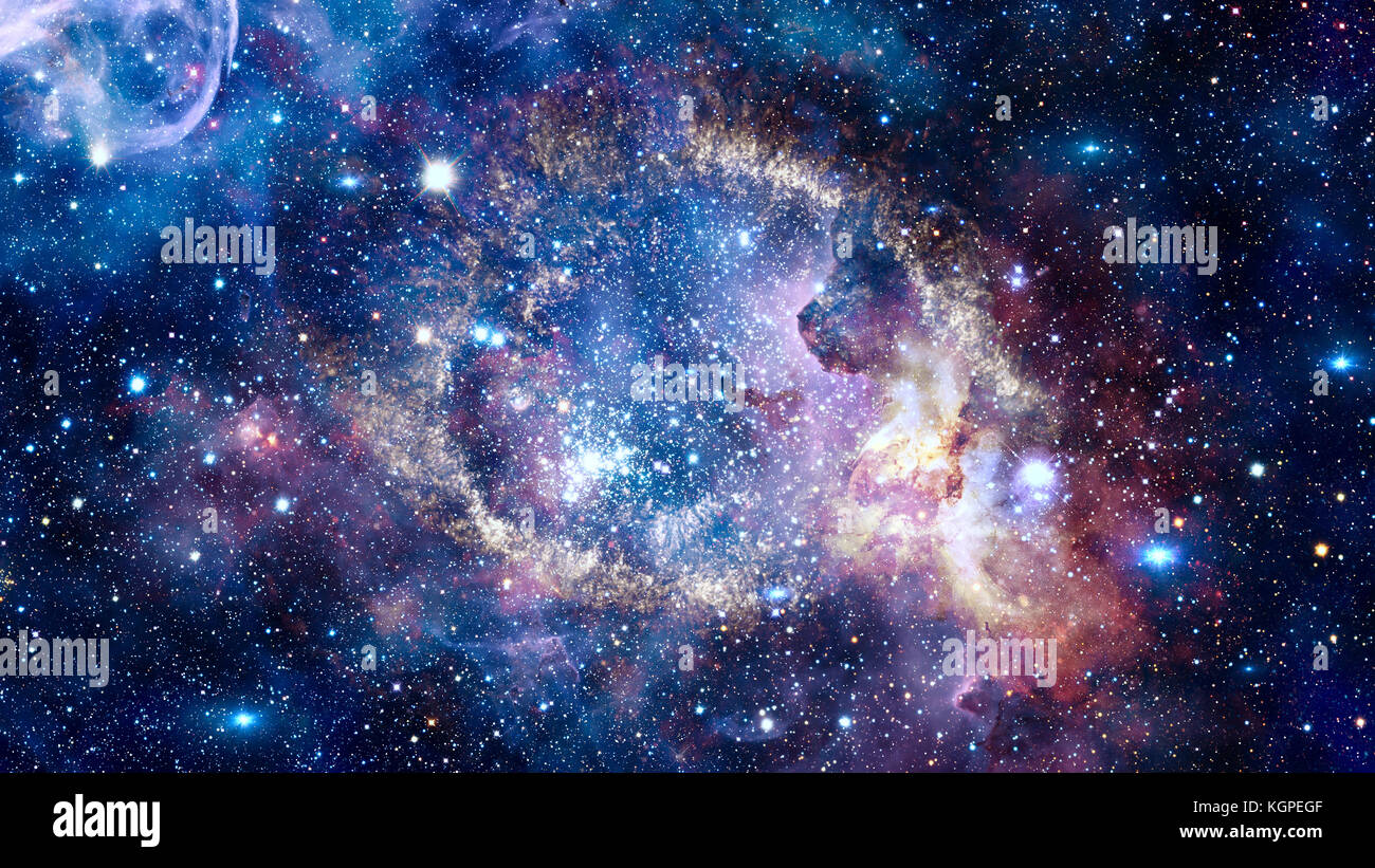 La nébuleuse de l'hélice dans l'espace lointain. éléments de cette ...
