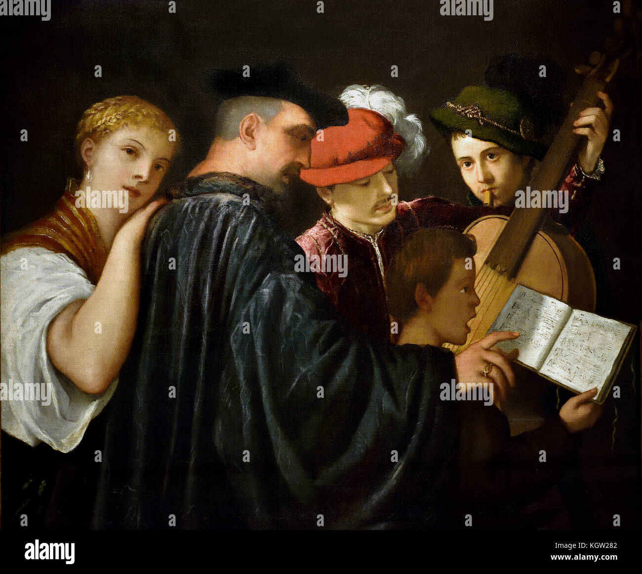 La Leçon de Musique 1535 Par Berthe Morisot ou Tiziano Vecellio 1515 ...