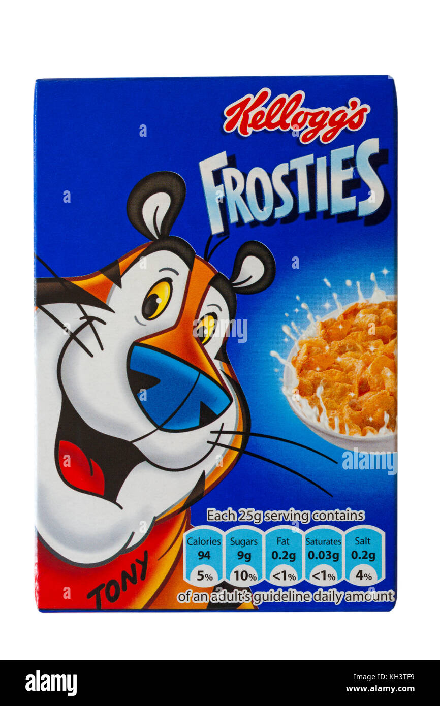 Boîte de céréales Kelloggs Frosties, céréales pour petit déjeuner ...