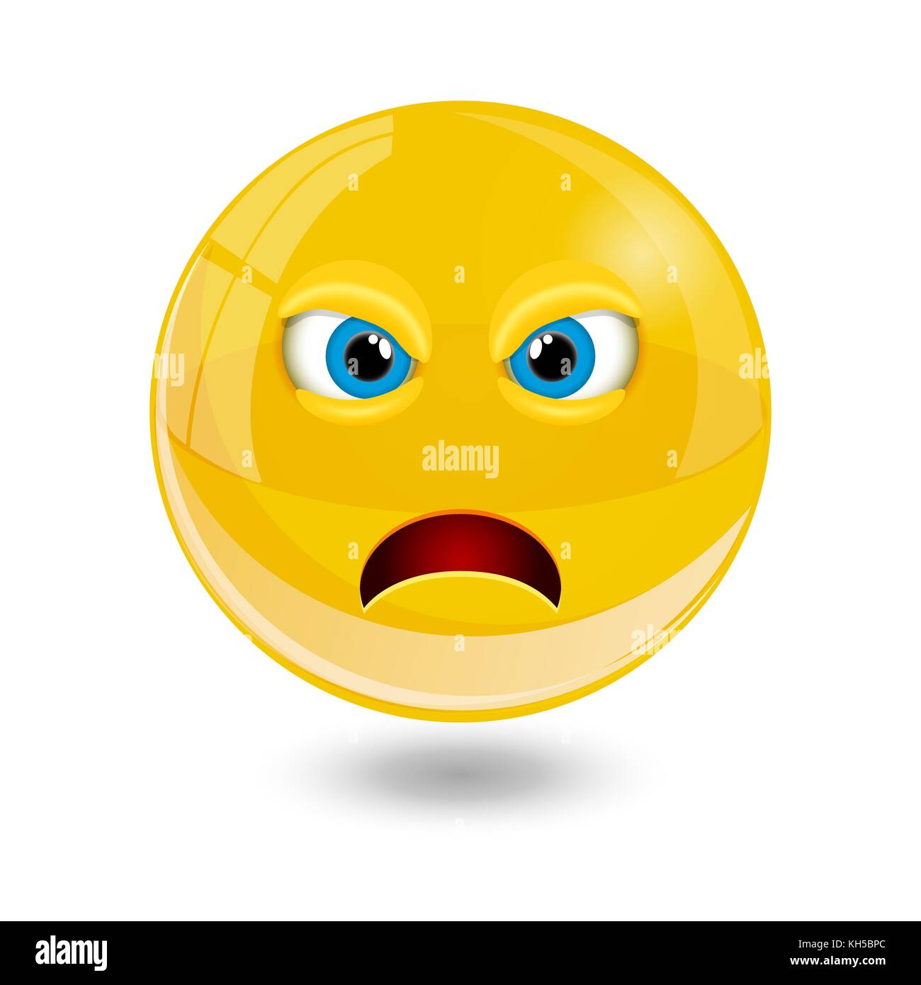 Émoticônes smiley jaune, emoji, illustration vectorielle Image ...