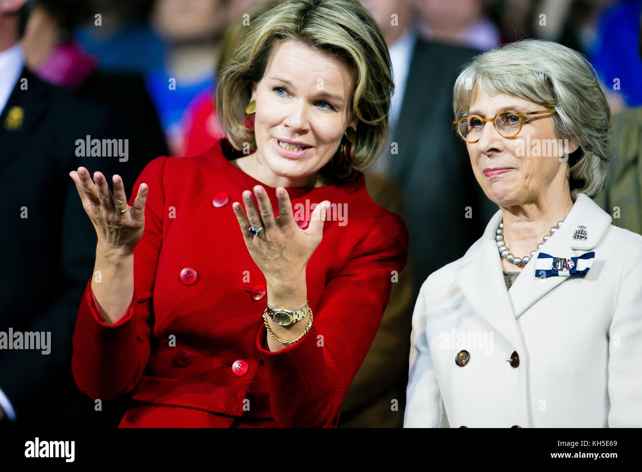 Belges Königin Mathilde d’Udekem d’Acoz Photo Stock - Alamy