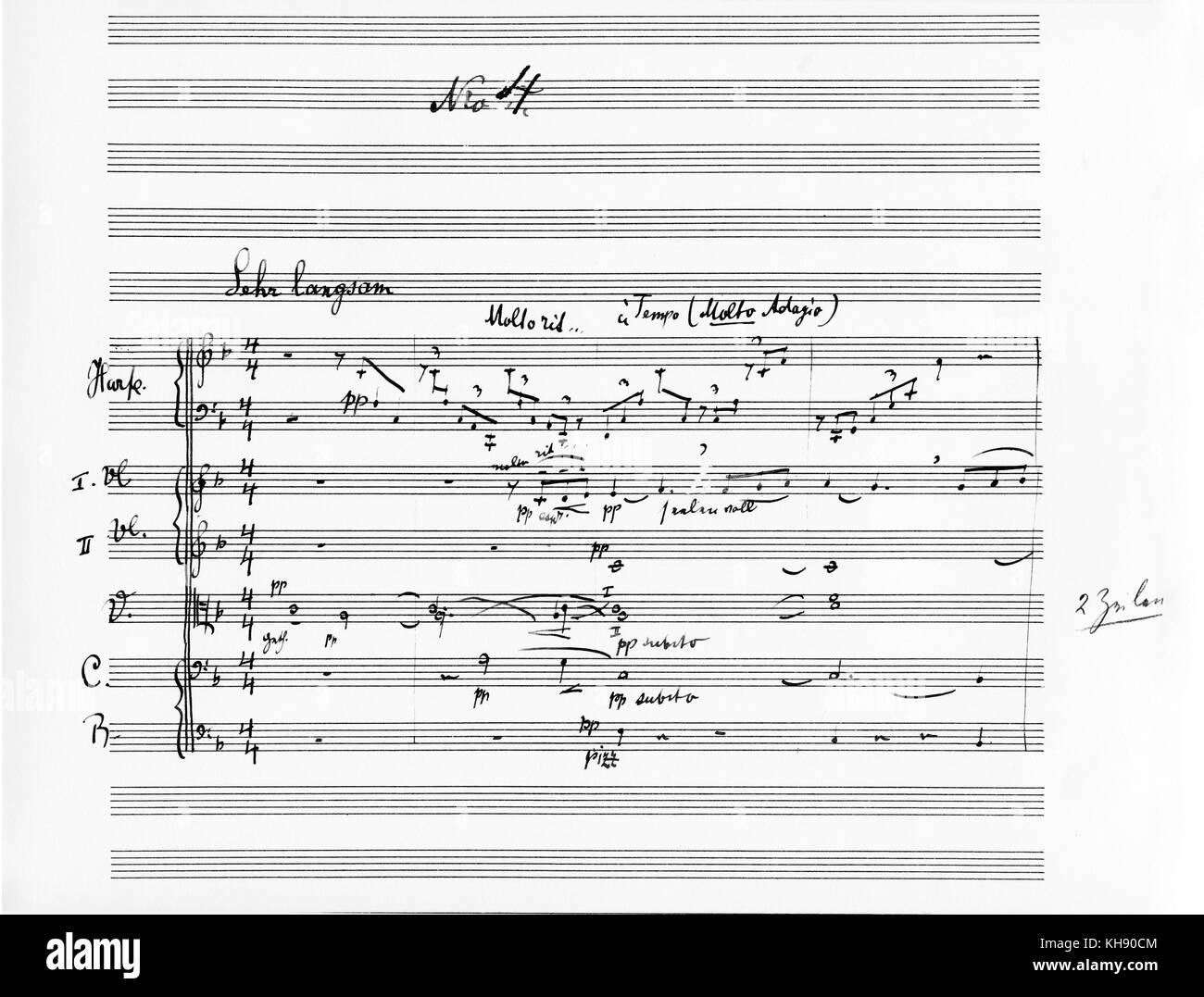 Mahler manuscript Banque de photographies et d’images à haute ...