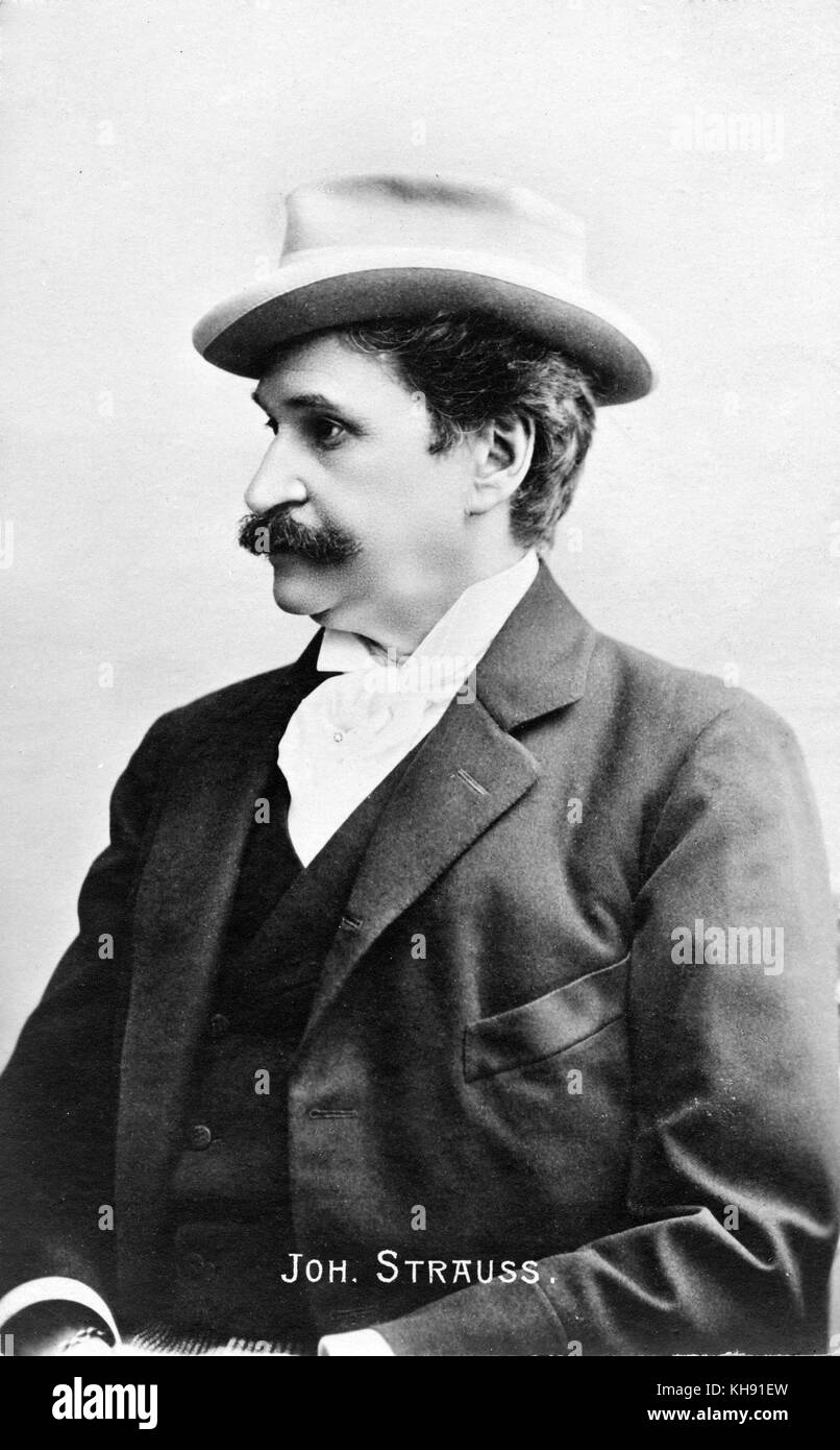 Johann strauss portrait Banque d'images noir et blanc - Alamy
