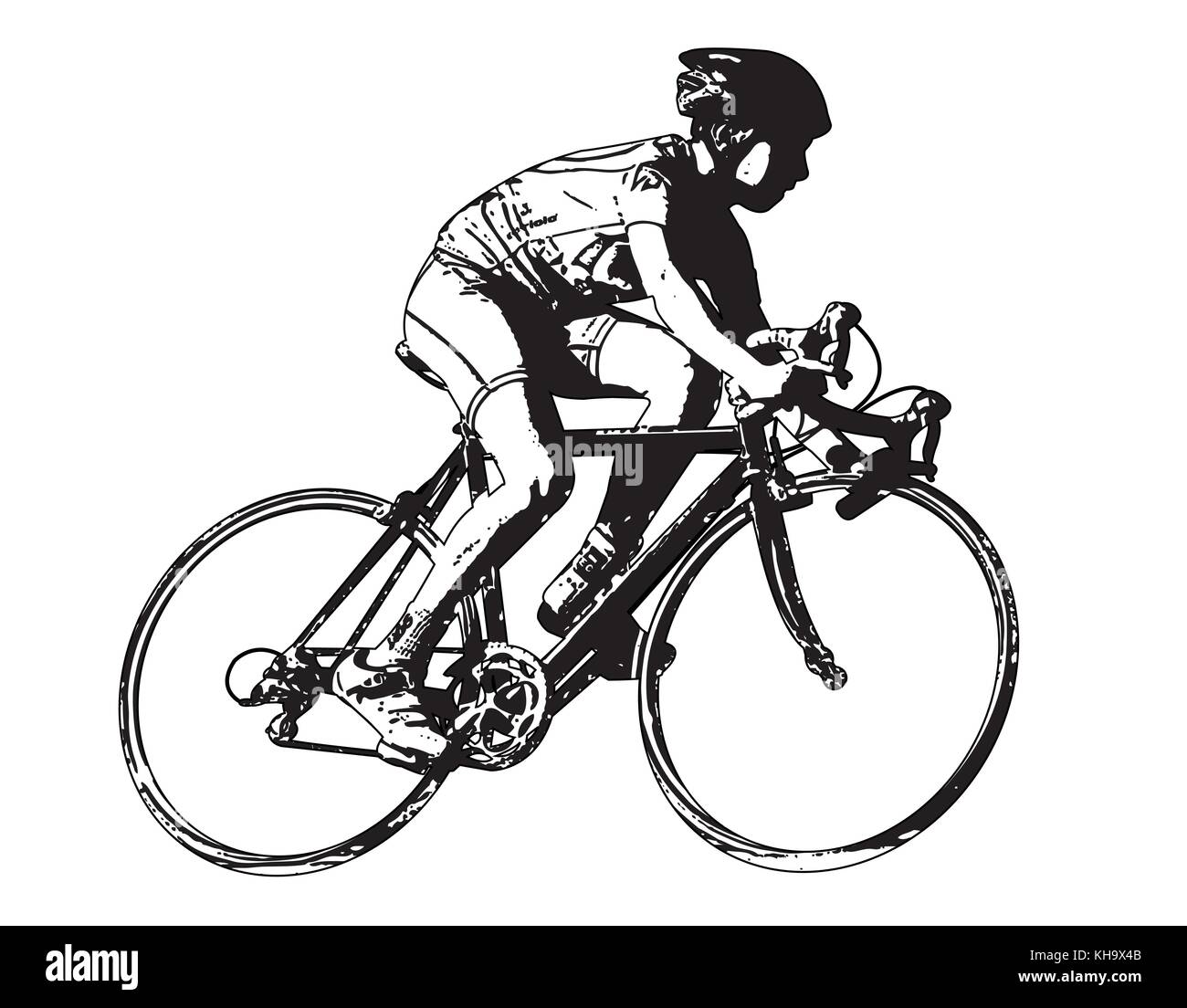 Cycle de course Banque d'images vectorielles - Alamy