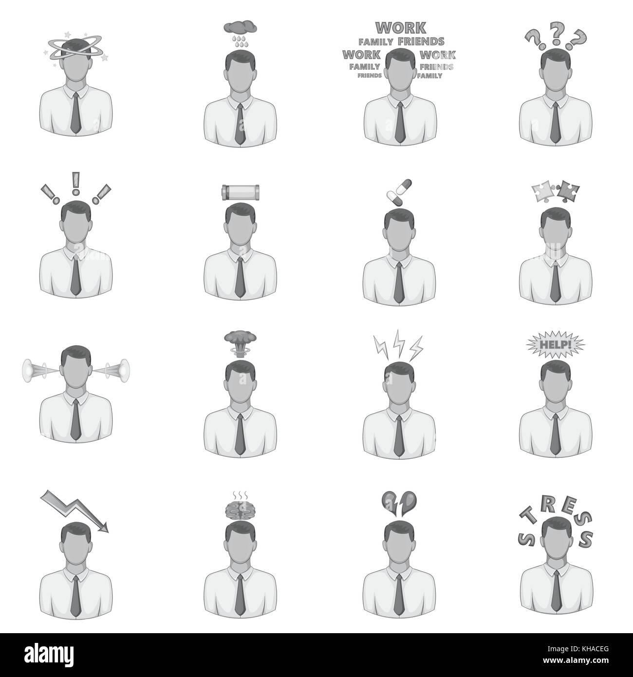 Bonhomme blanc perplexe Banque d'images vectorielles - Page 2 - Alamy