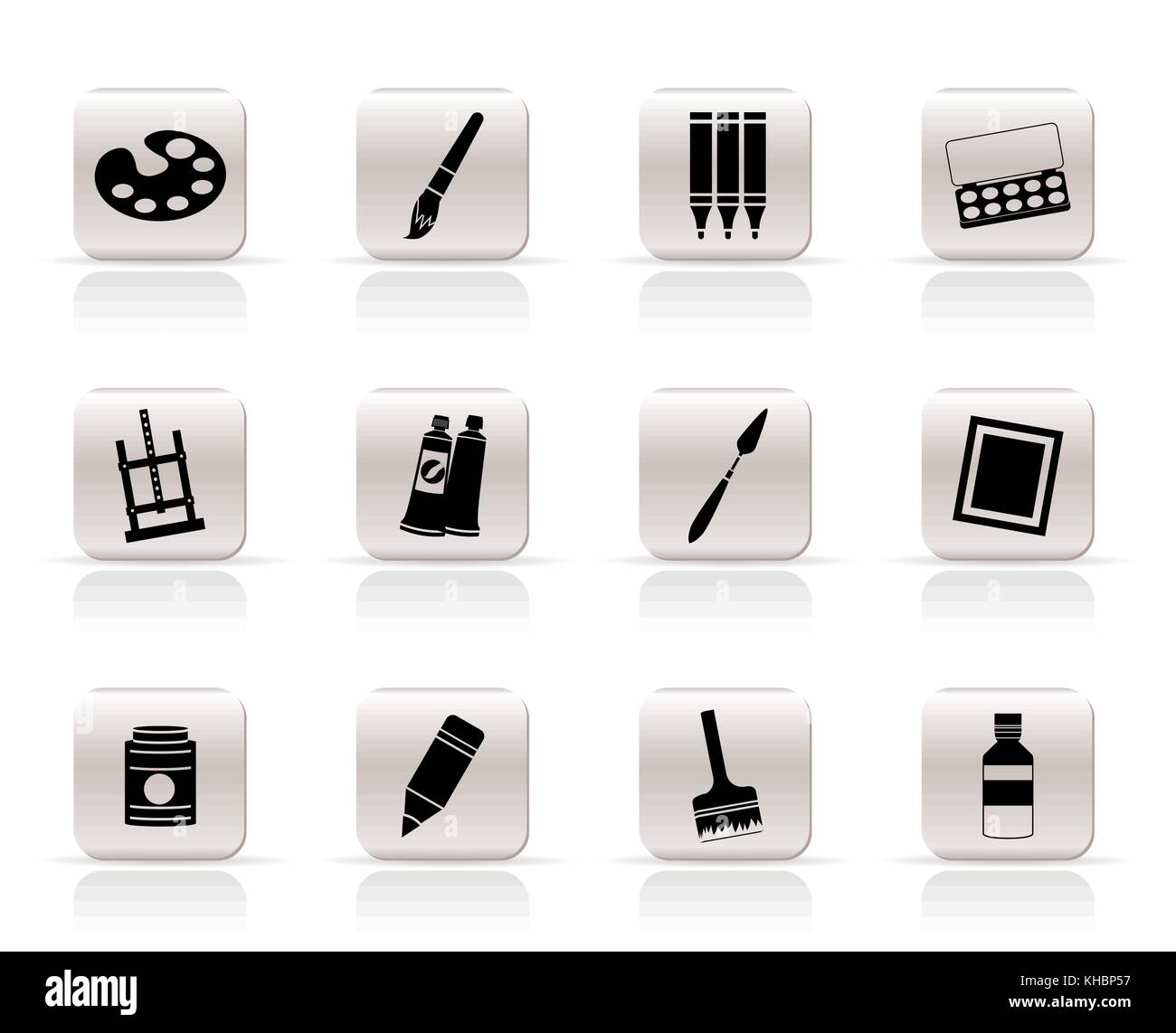 Arts art peintre peinture Banque d'images vectorielles - Alamy