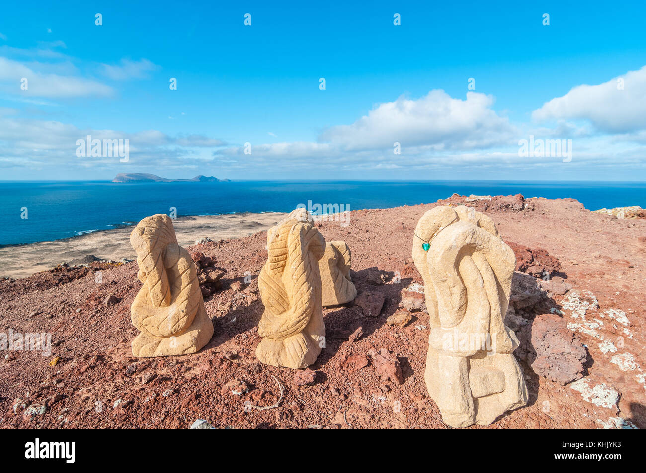 Sculptures en roche volcanique naturelle Banque de photographies et d ...