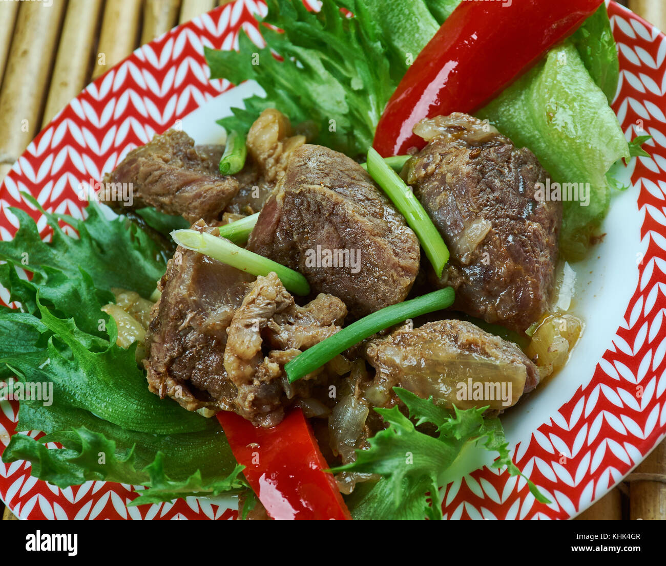Sha cha - boeuf sauce chinoise avec shacha et lanières de bœuf ...