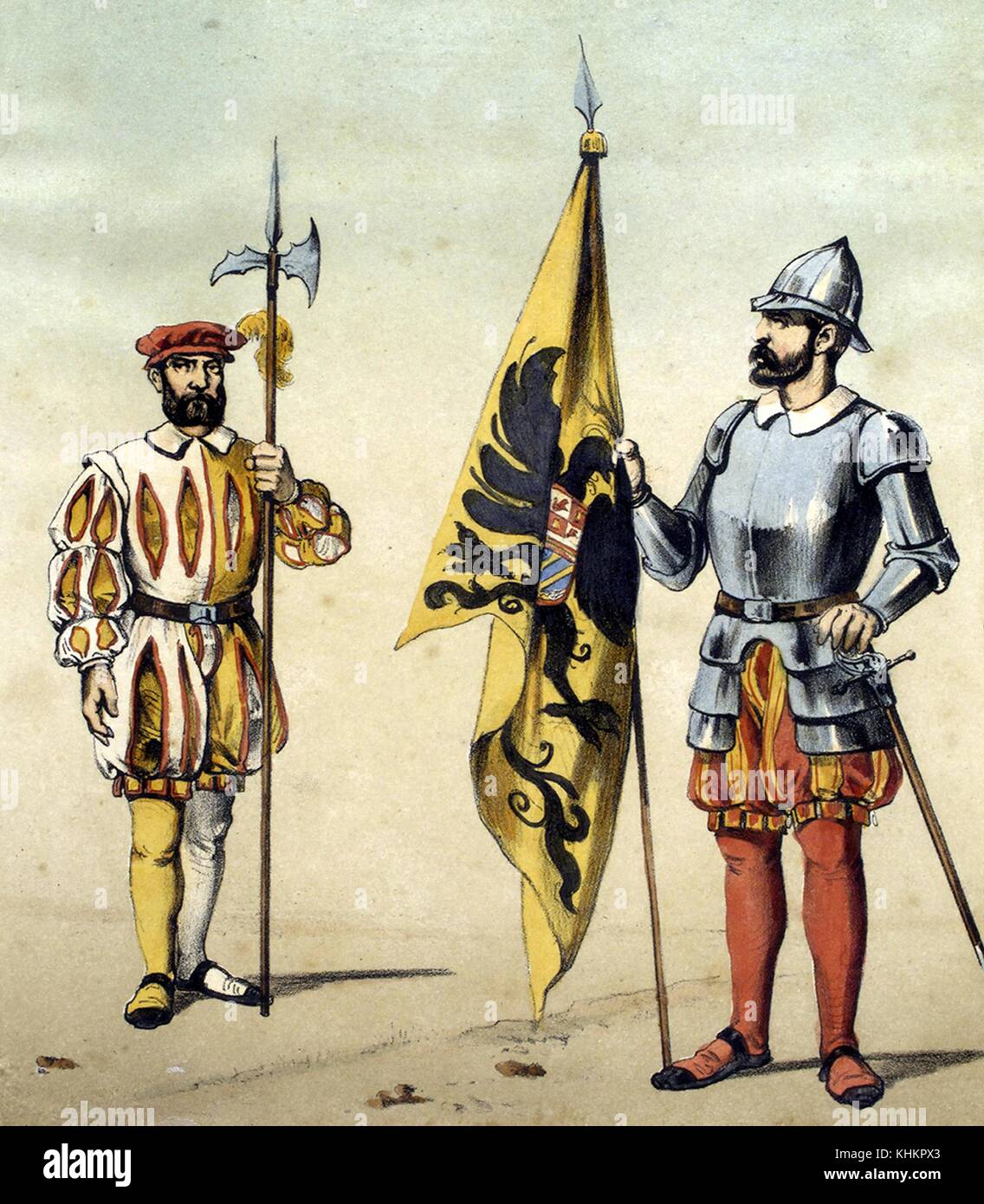 Spanish soldier in 1500s Banque de photographies et d’images à haute ...