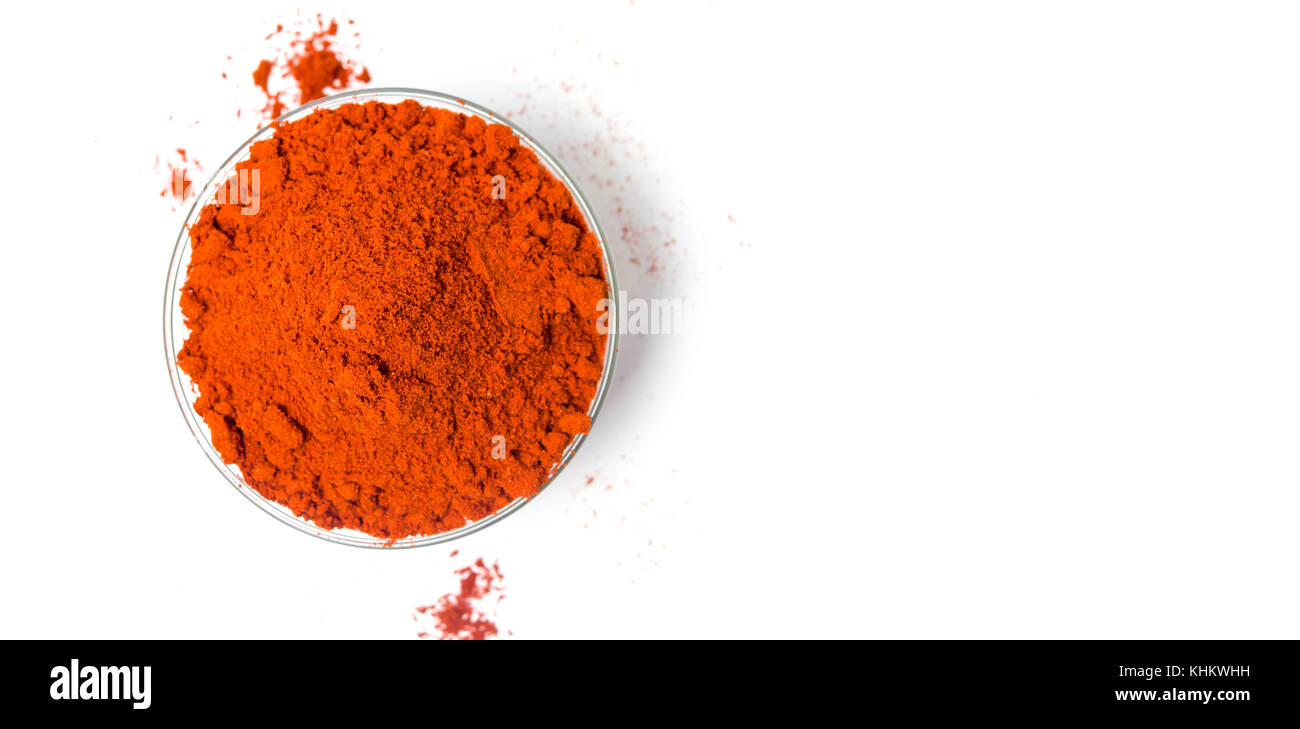 Piment rouge en poudre Banque de photographies et d’images à haute ...