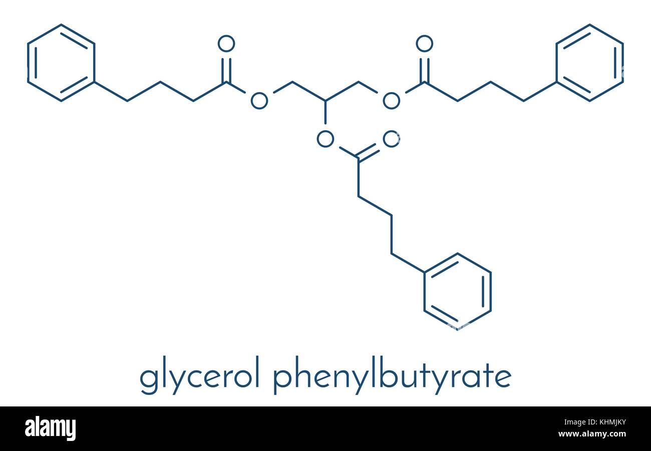 Trouble du cycle de l'urée phénylbutyrate glycérol molécule ...
