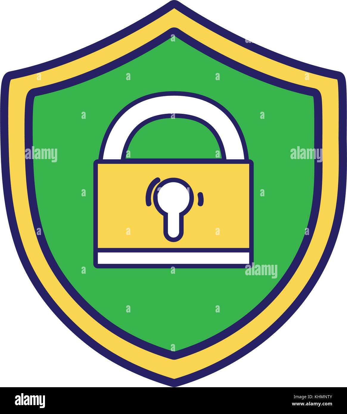 La protection de l'écran avec le symbole cadenas security vector ...