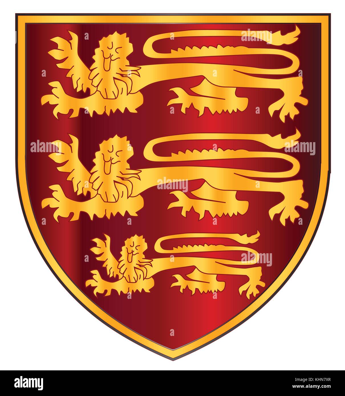 Three lions emblem Banque de photographies et d’images à haute ...
