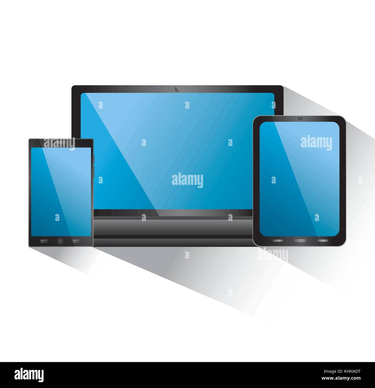 Phone Icon Blue Banque d'image et photos - Alamy