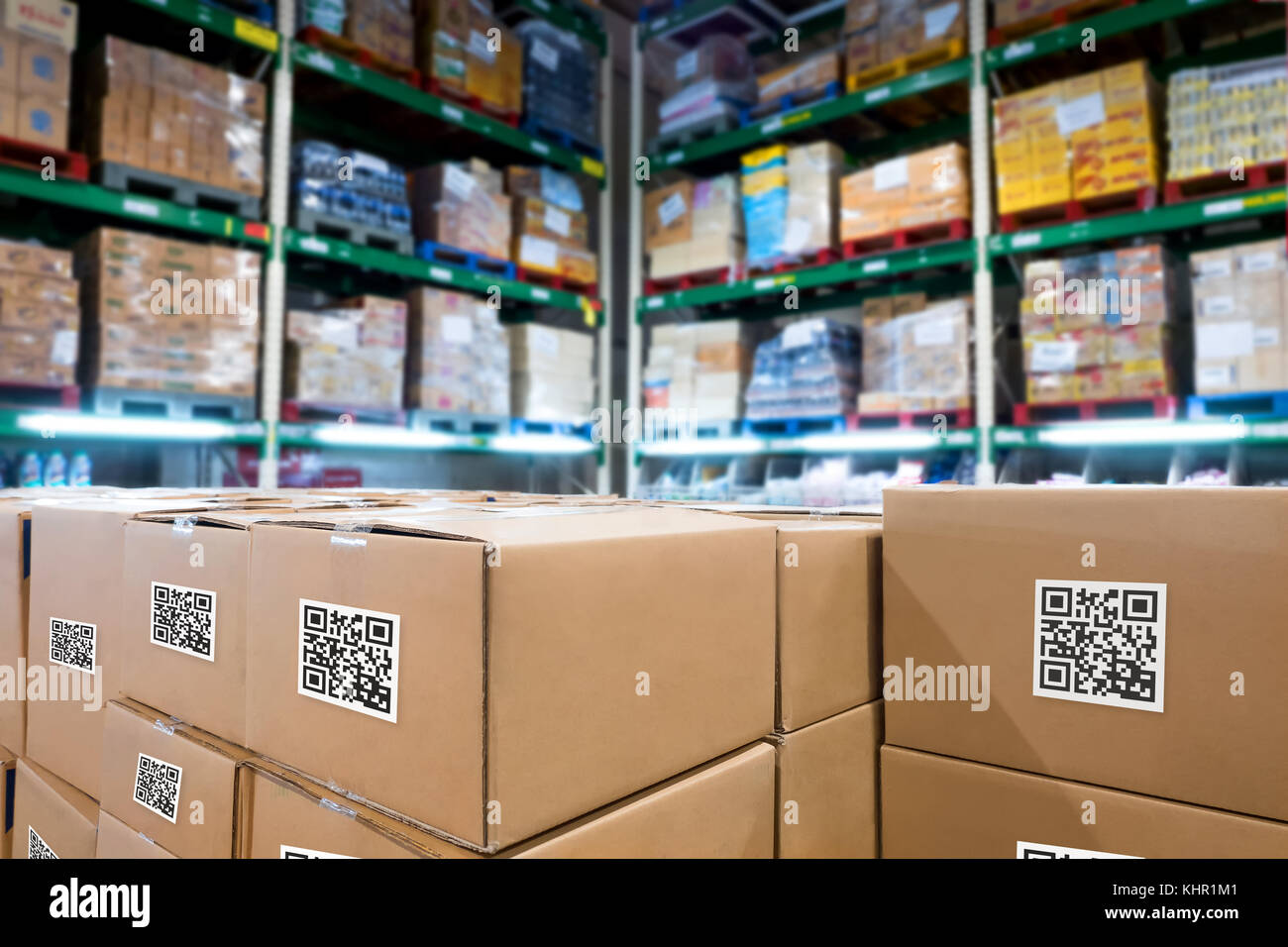 L'industrie logistique intelligente 4.0 , les codes QR de l'entrepôt ...