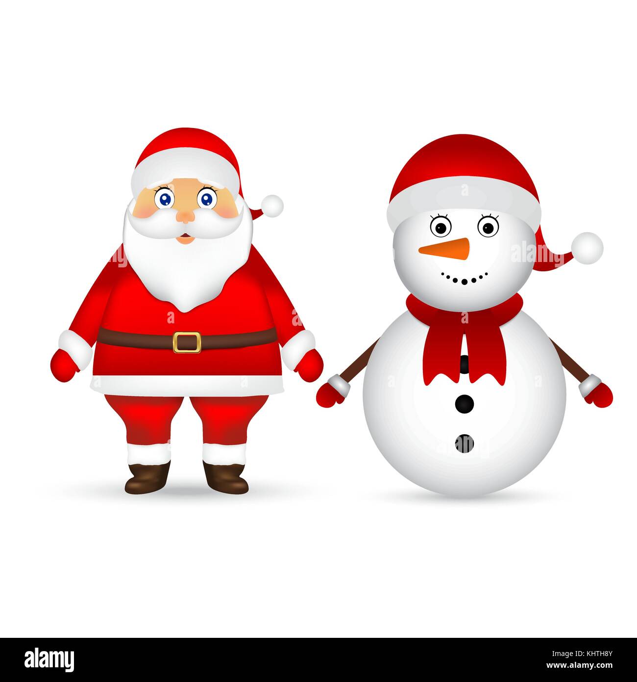 Bonhomme de neige noel Banque d'images vectorielles - Alamy