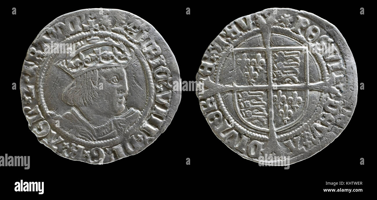 Coin d'Henry VIII Photo Stock - Alamy
