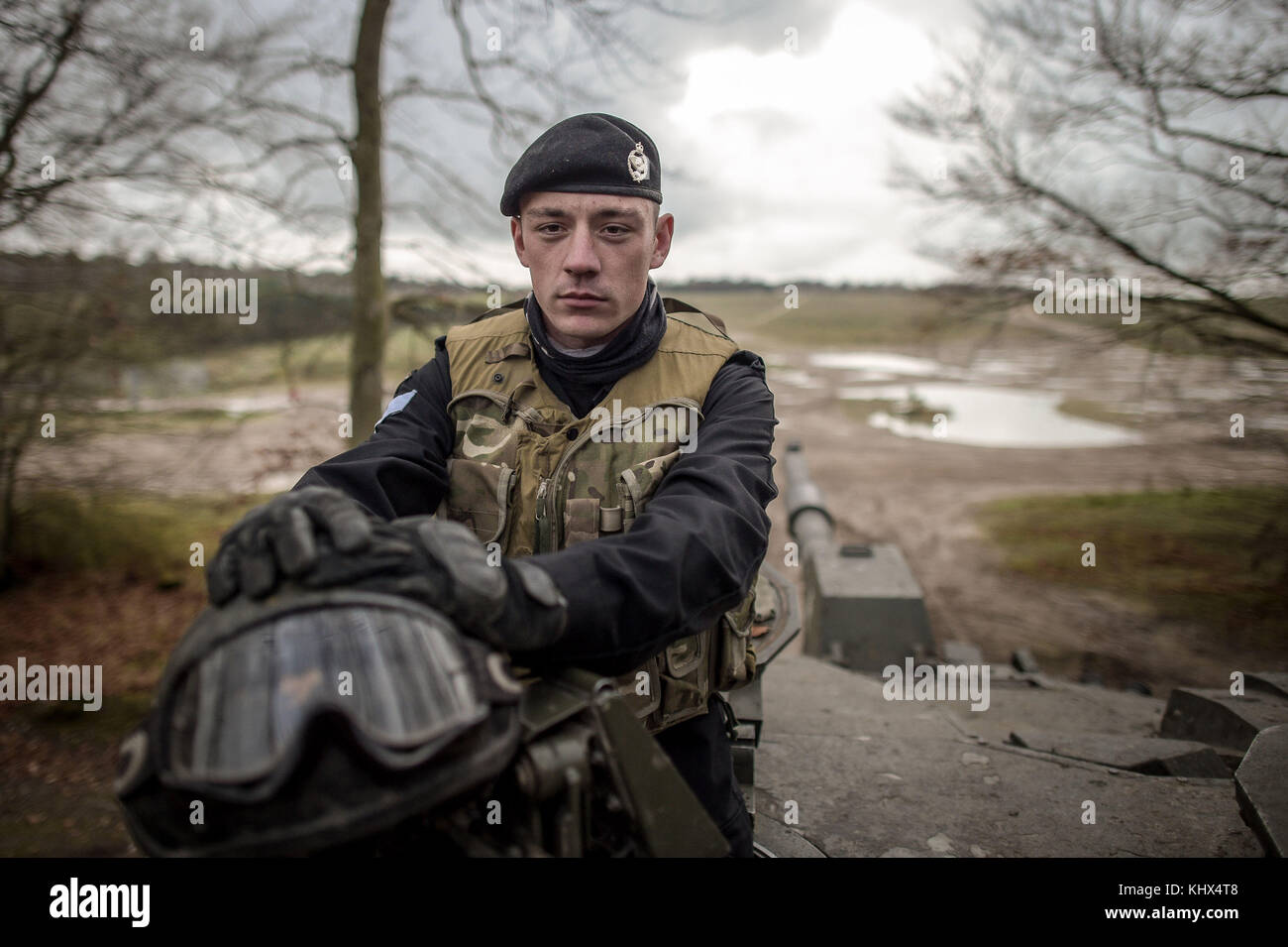 Opérateur du char de combat principal Challenger II, Cpl Hayden Maguire ...