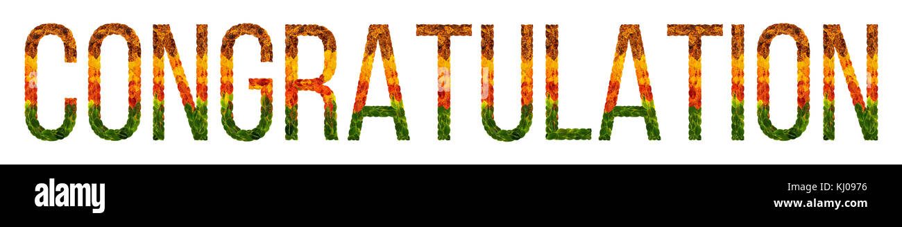 Congratulations word Banque de photographies et d’images à haute ...