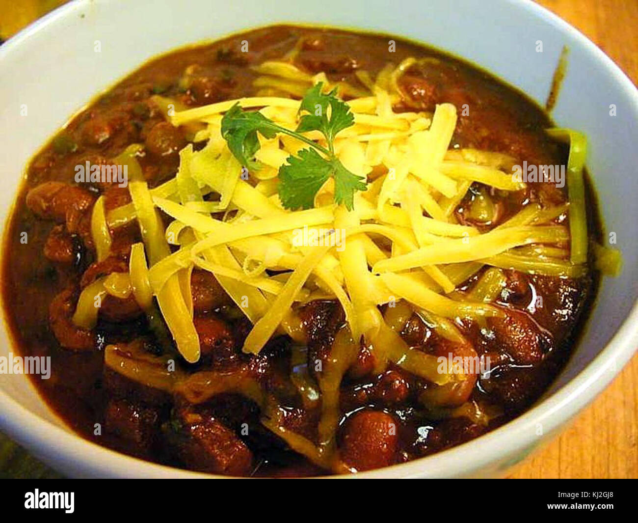 Bols chili con carne Banque de photographies et d’images à haute ...