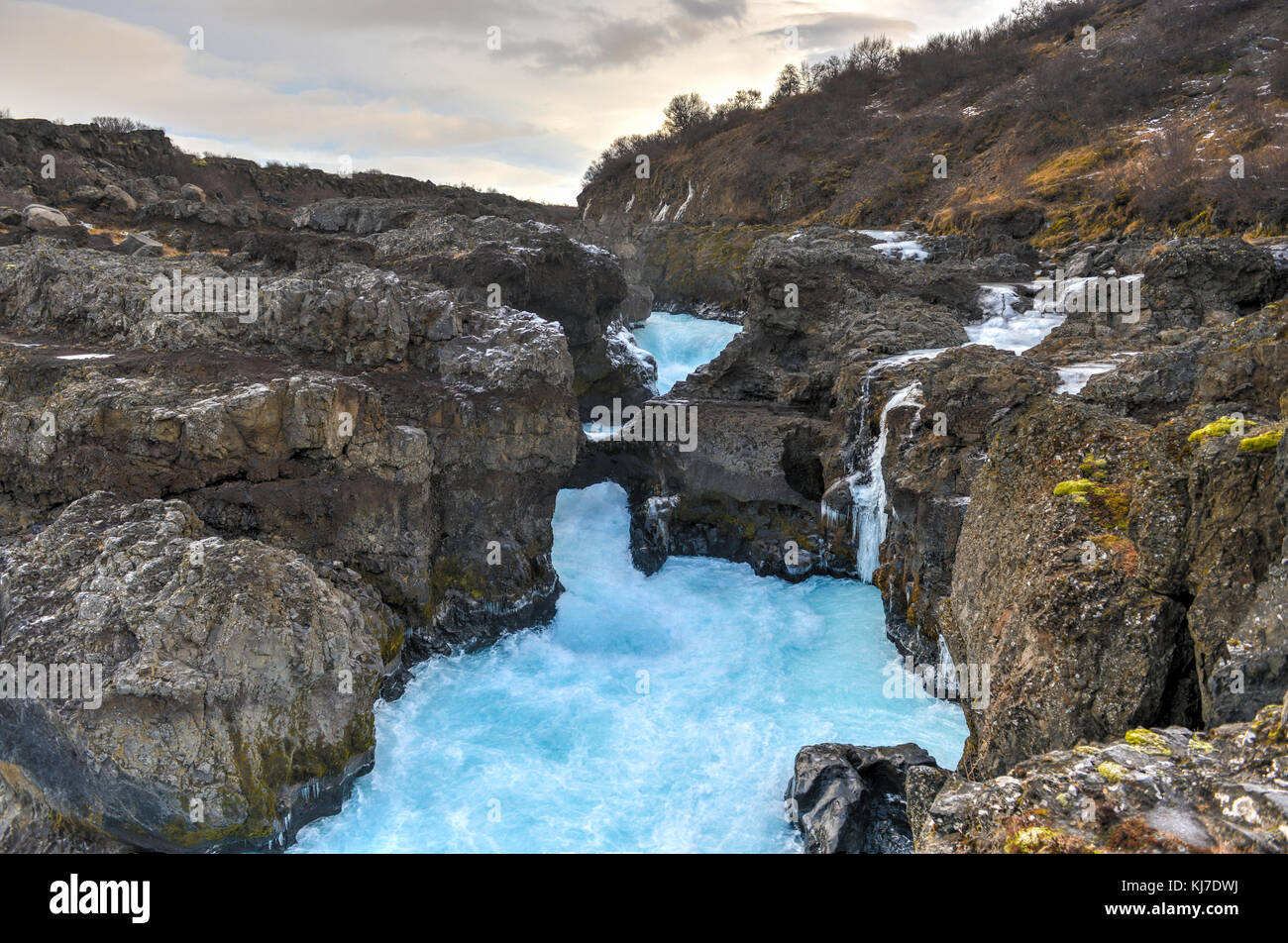 Bjarnafoss waterfall Banque de photographies et d’images à haute ...