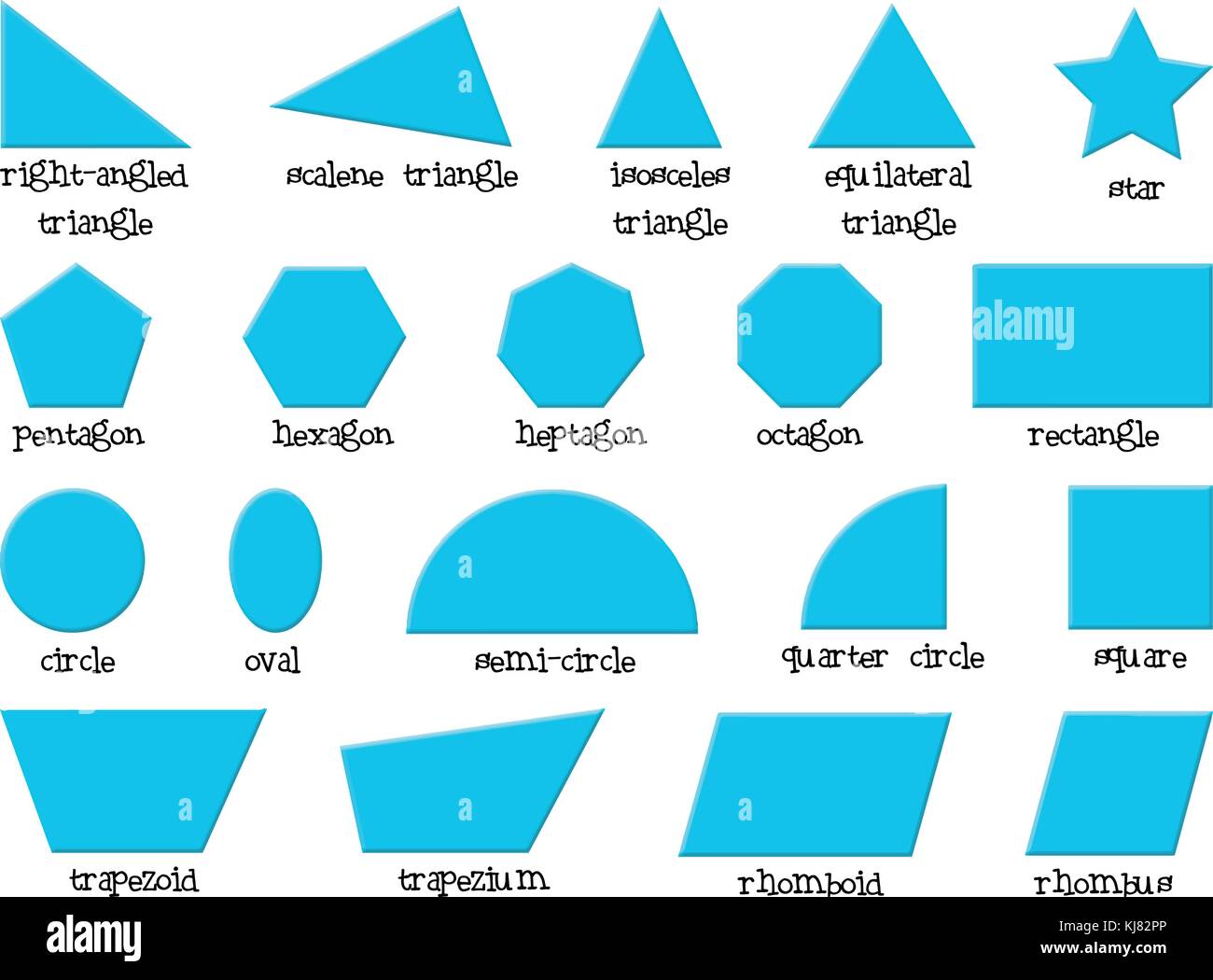 Angles mathematics Banque d'images vectorielles - Alamy