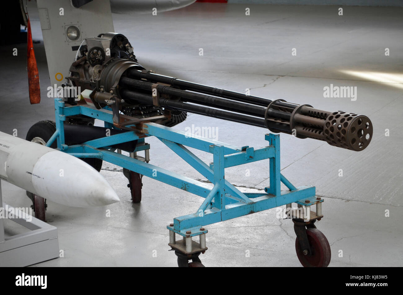 M61 Vulcan 20mm calibre mitrailleuse Gatling, Duxford, UK. Le M61 ...