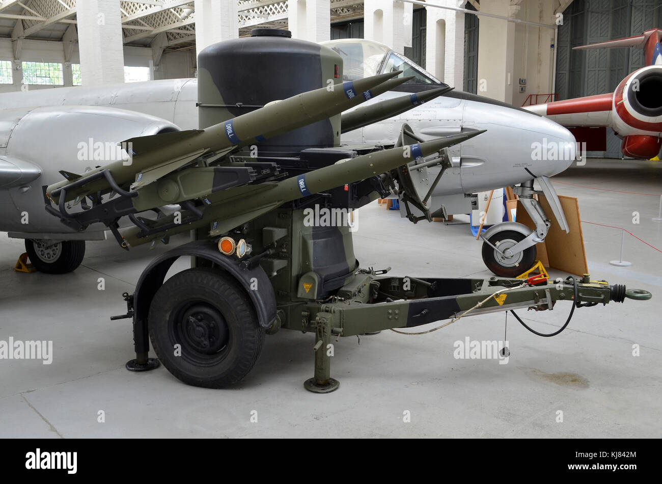 Lanceur de missiles Rapier, Duxford, UK. La rapière était un système de ...