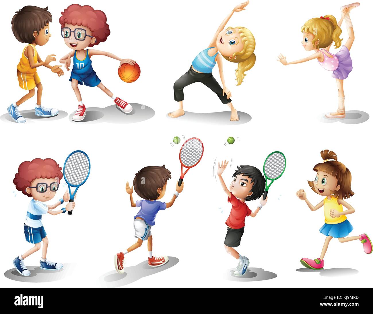 Clipart D'exercice Pour Enfants 61 800+ Exercice Pour Enfant Stock