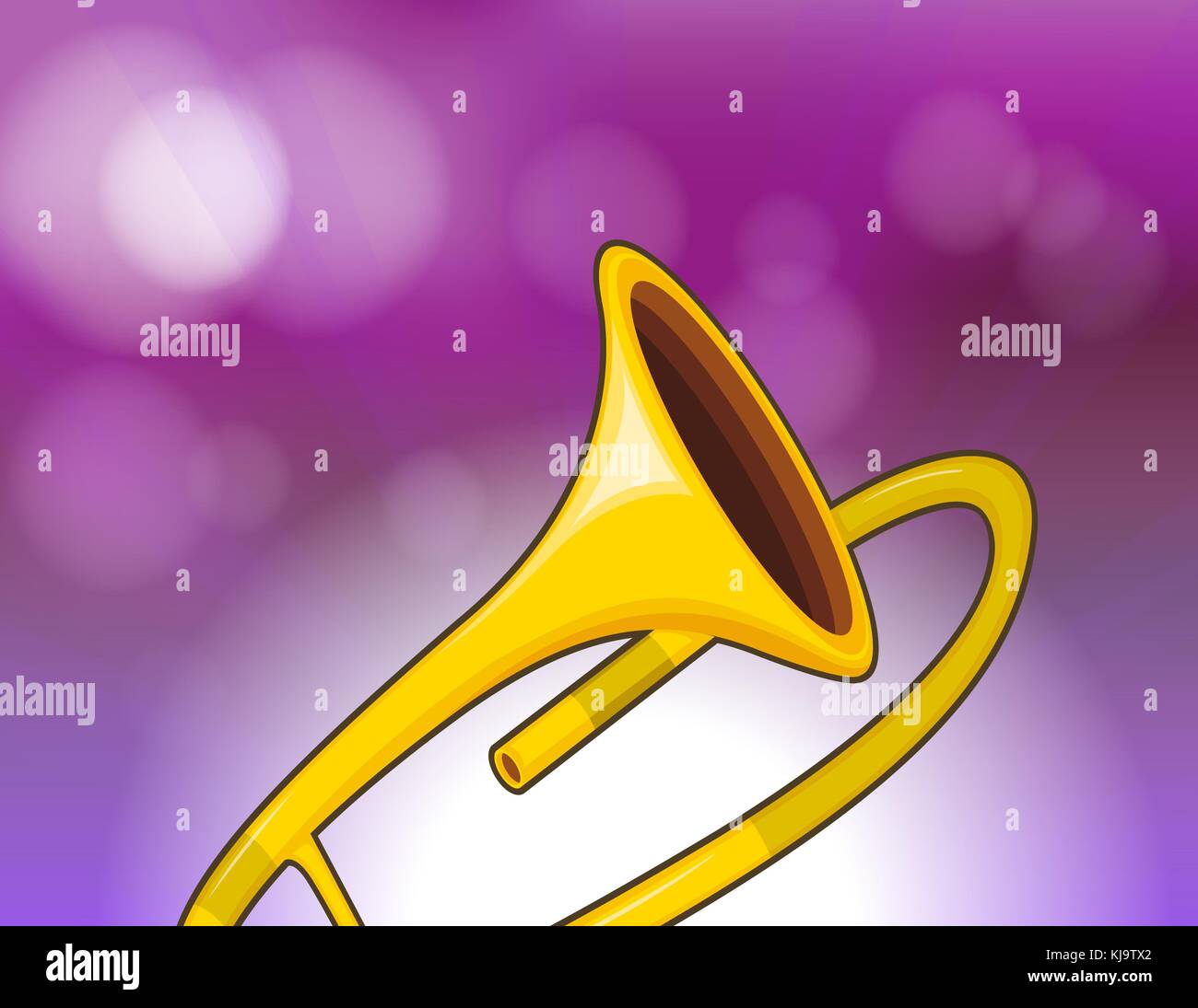 Instrument de musique dessin trombone Banque d'images vectorielles - Alamy