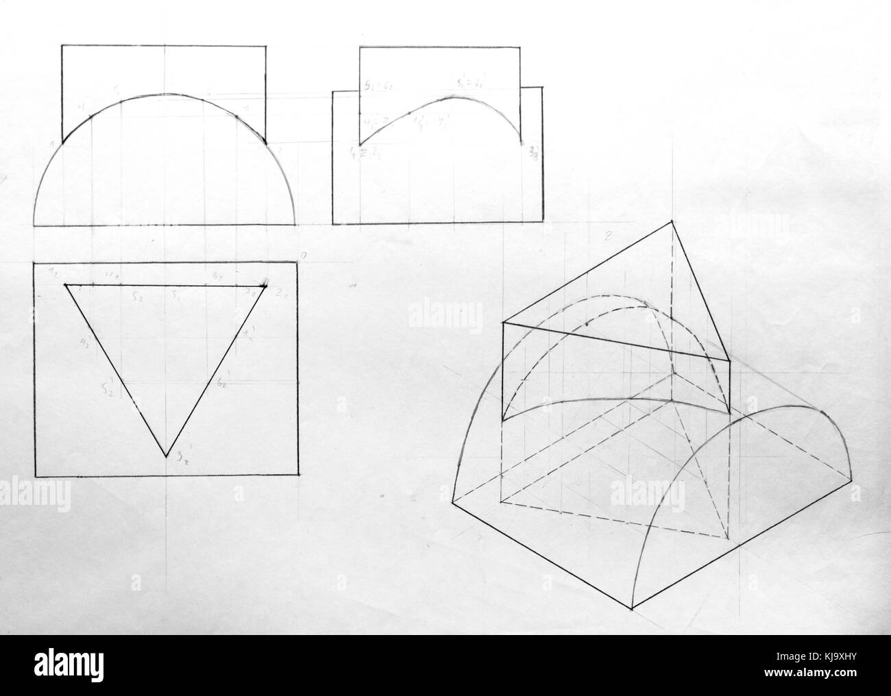 Dessin au crayon, croquis Photo Stock - Alamy