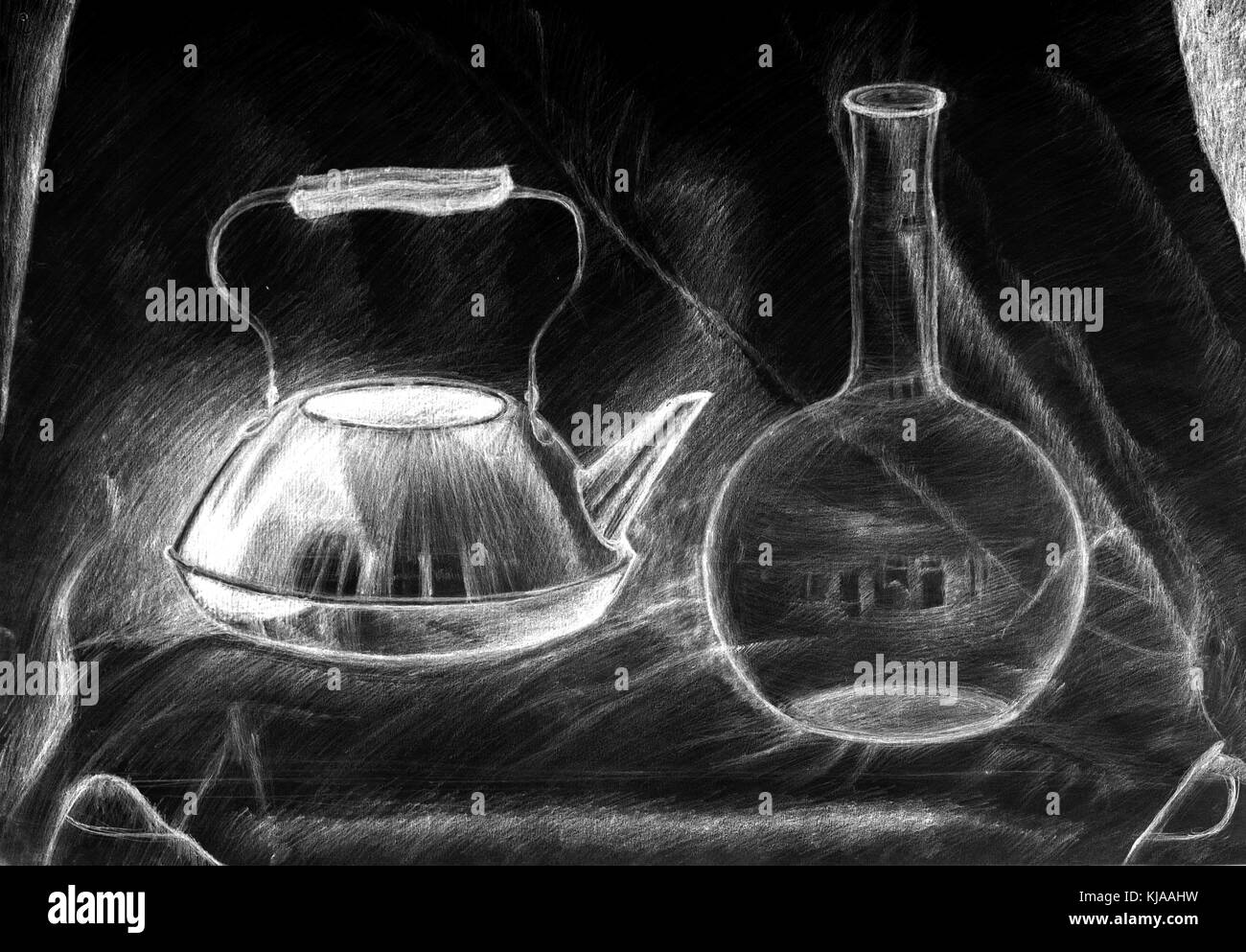 Dessin au crayon, croquis Photo Stock - Alamy