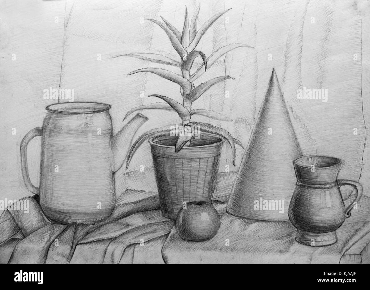 Dessin au crayon, croquis Photo Stock - Alamy
