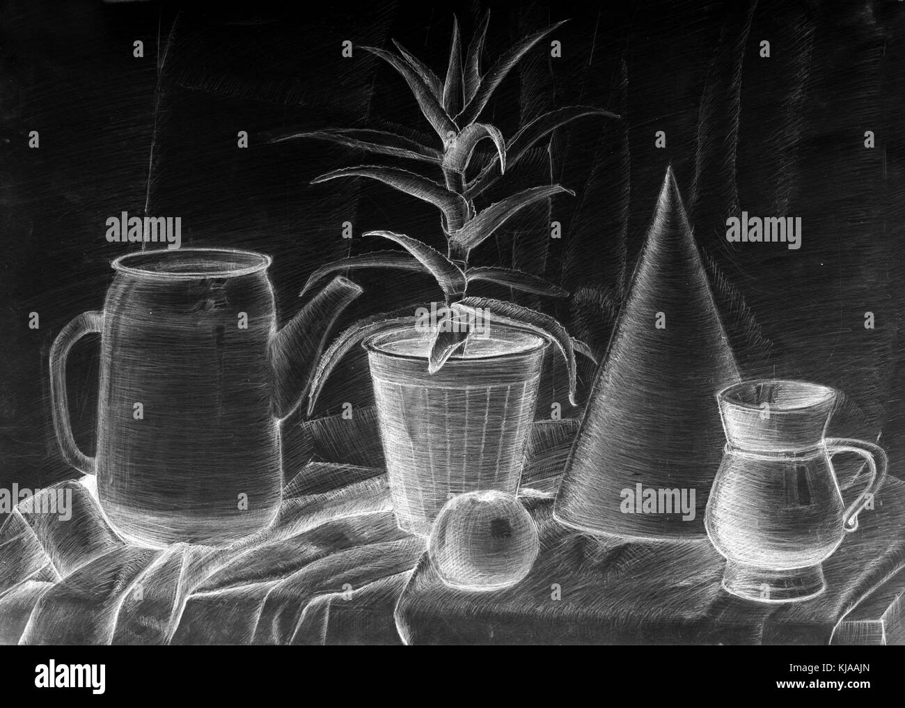 Dessin au crayon, croquis Photo Stock - Alamy