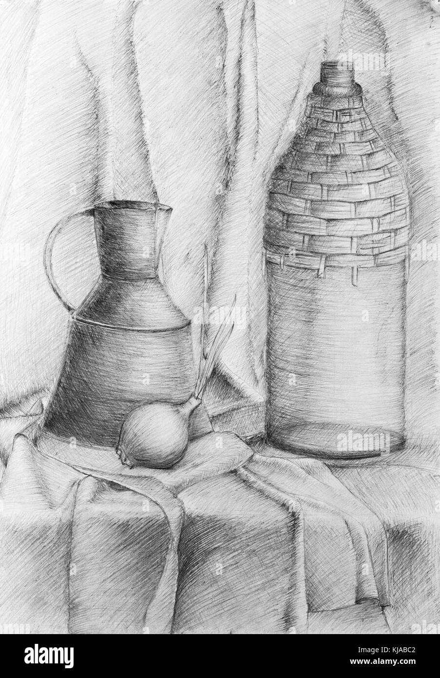 Dessin au crayon, croquis Photo Stock - Alamy