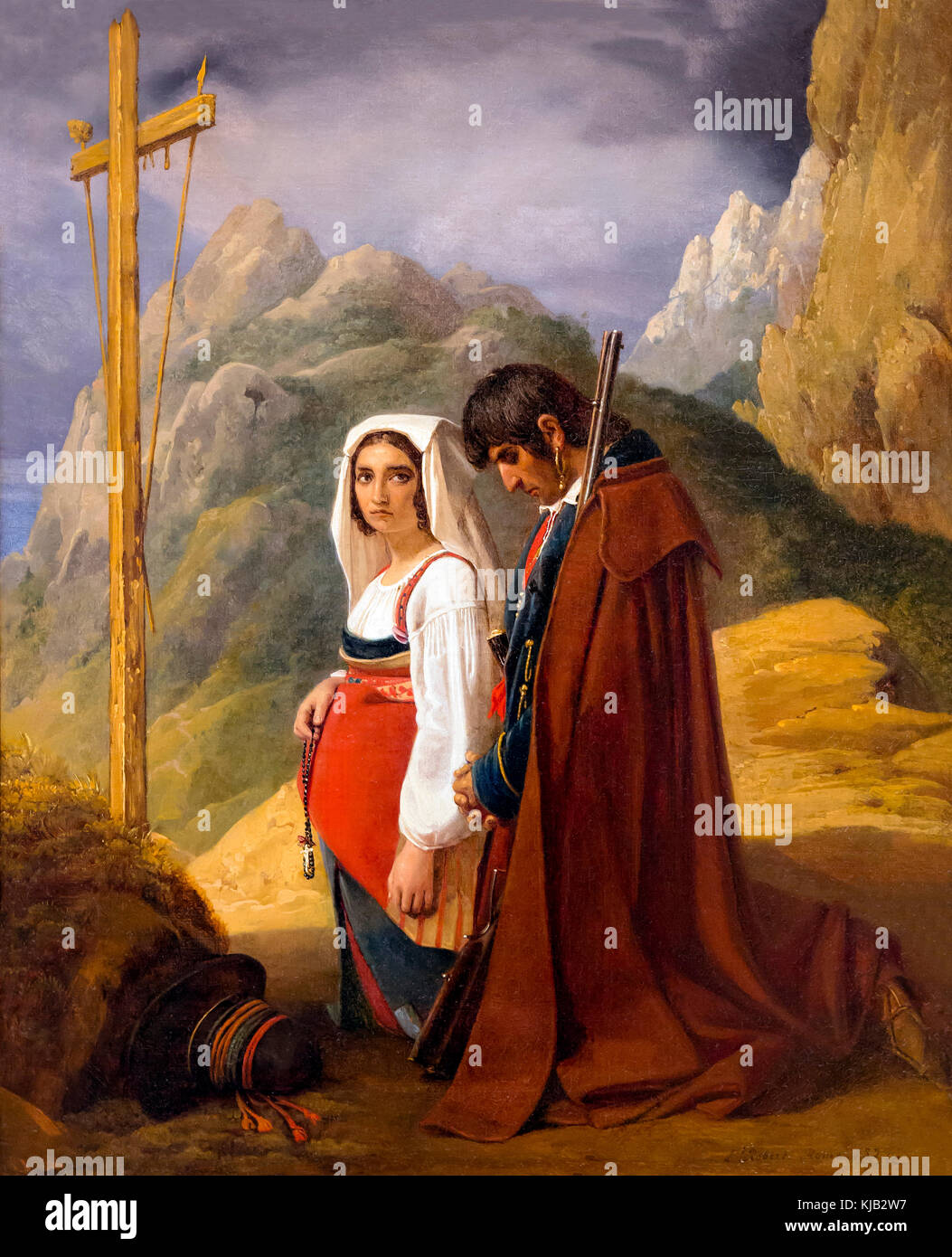 Brigand et sa femme en prière Banque de photographies et d’images à ...