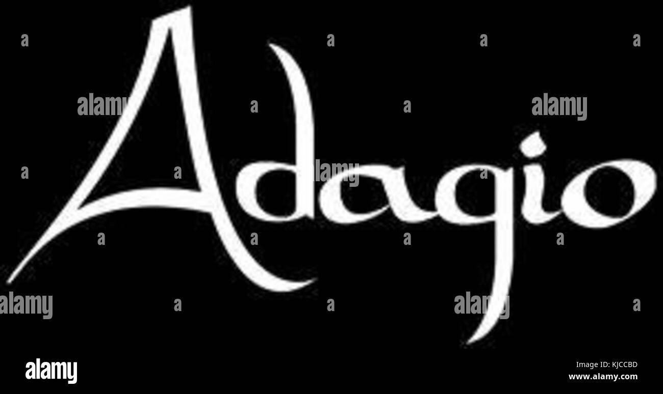 Adagio logo Banque de photographies et d’images à haute résolution - Alamy