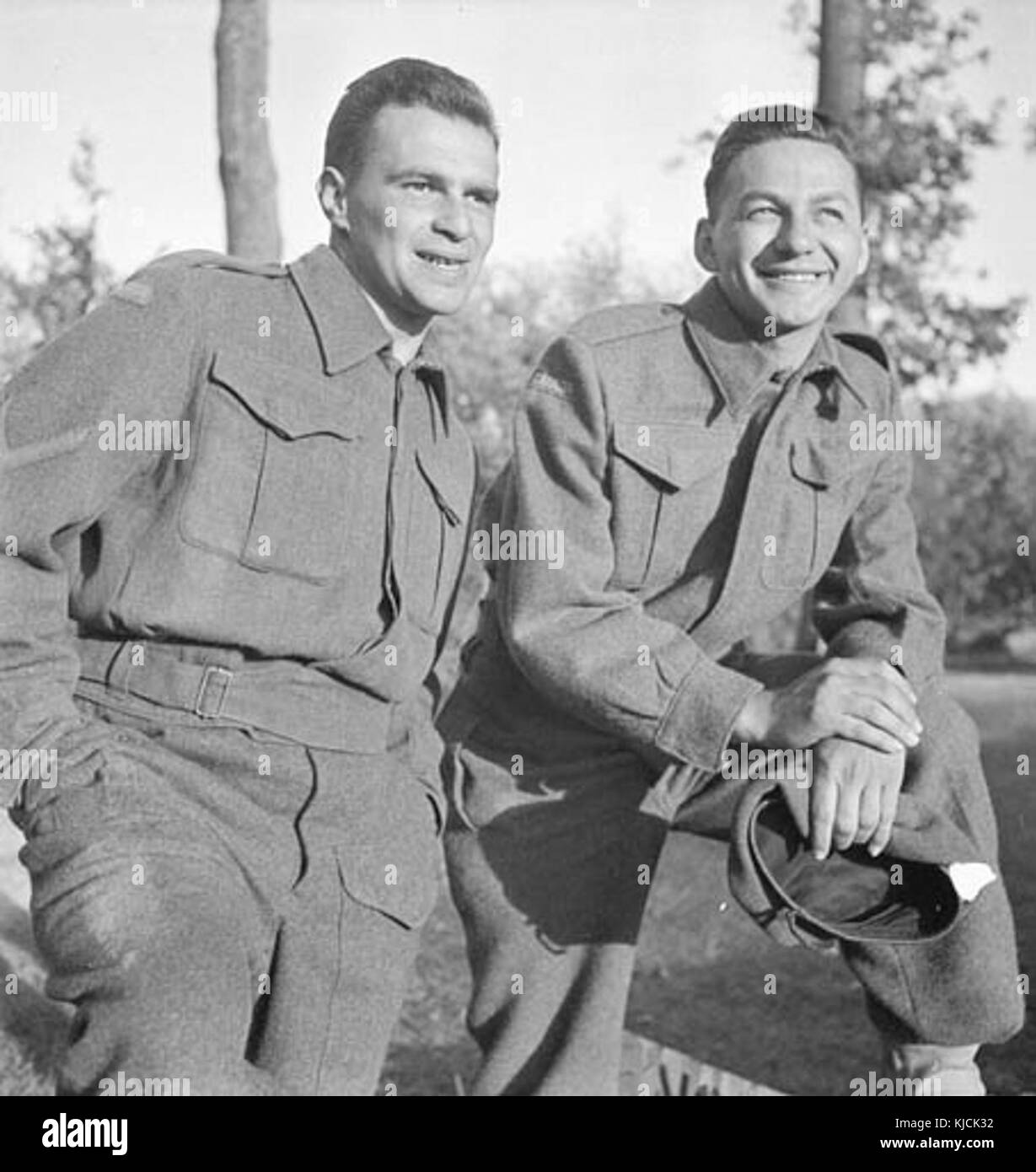 Wayne et shuster Banque d'images noir et blanc - Alamy