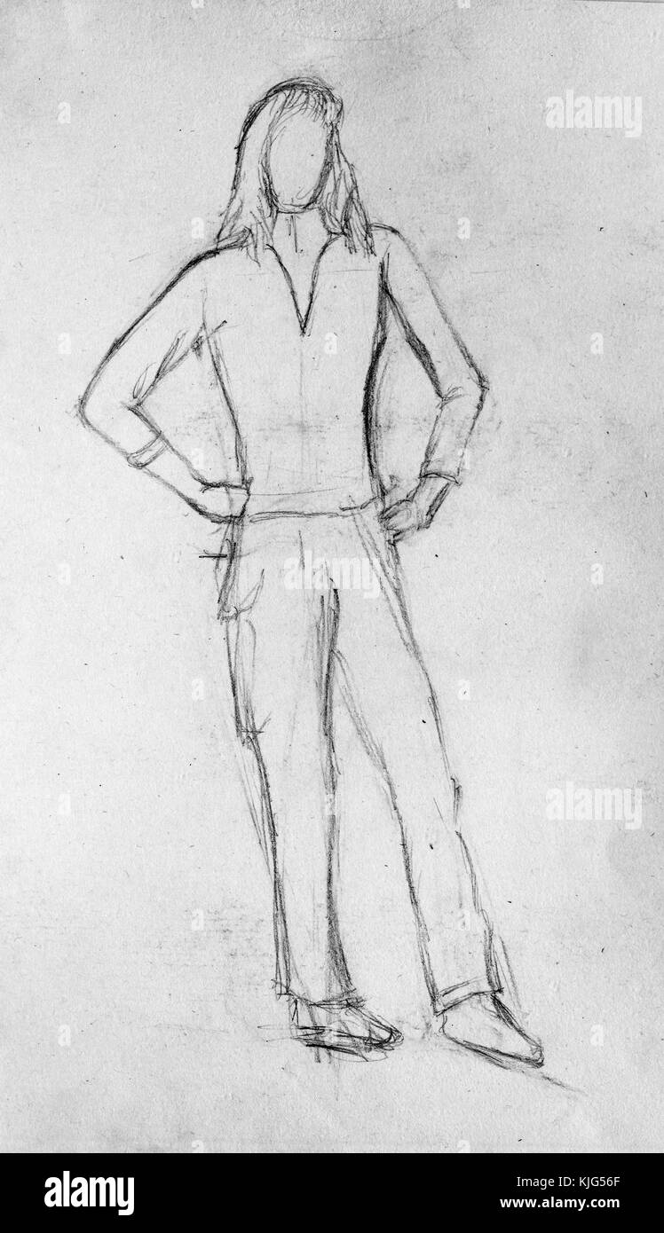 Dessin au crayon, croquis Photo Stock - Alamy
