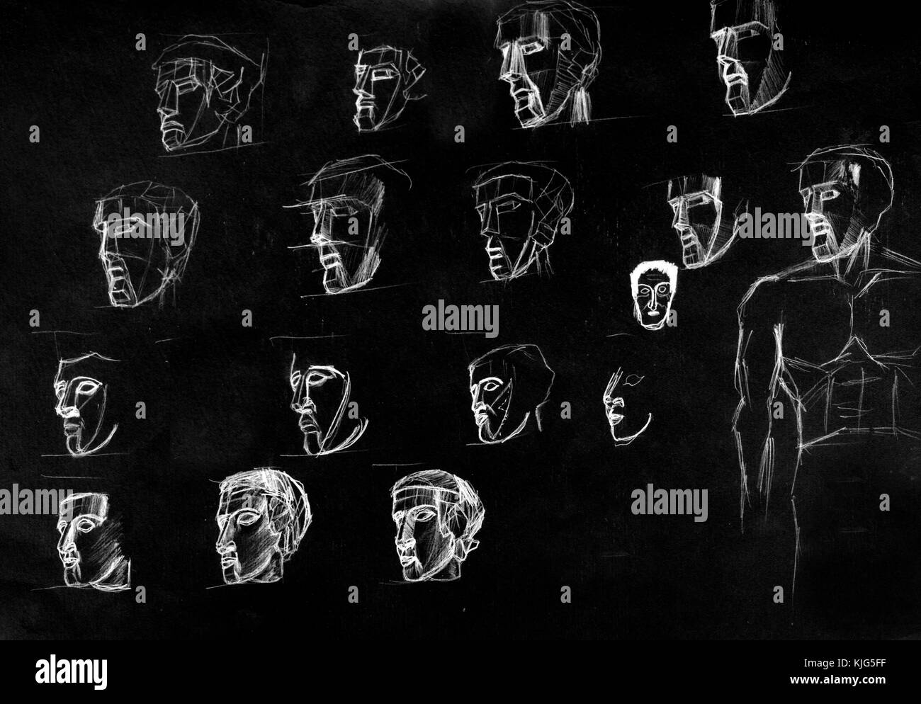 Dessin au crayon, croquis Photo Stock - Alamy