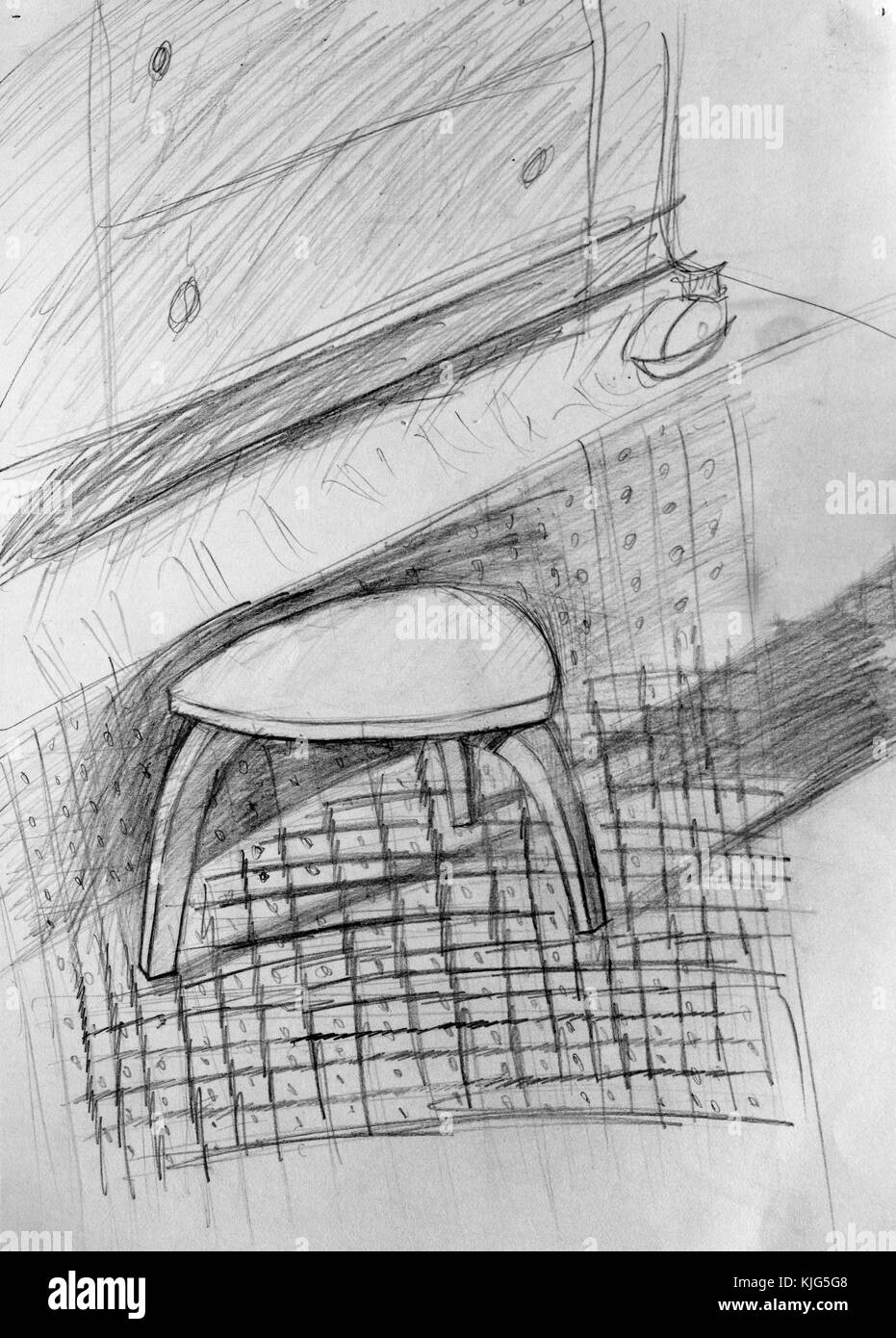 Dessin au crayon, croquis Photo Stock - Alamy