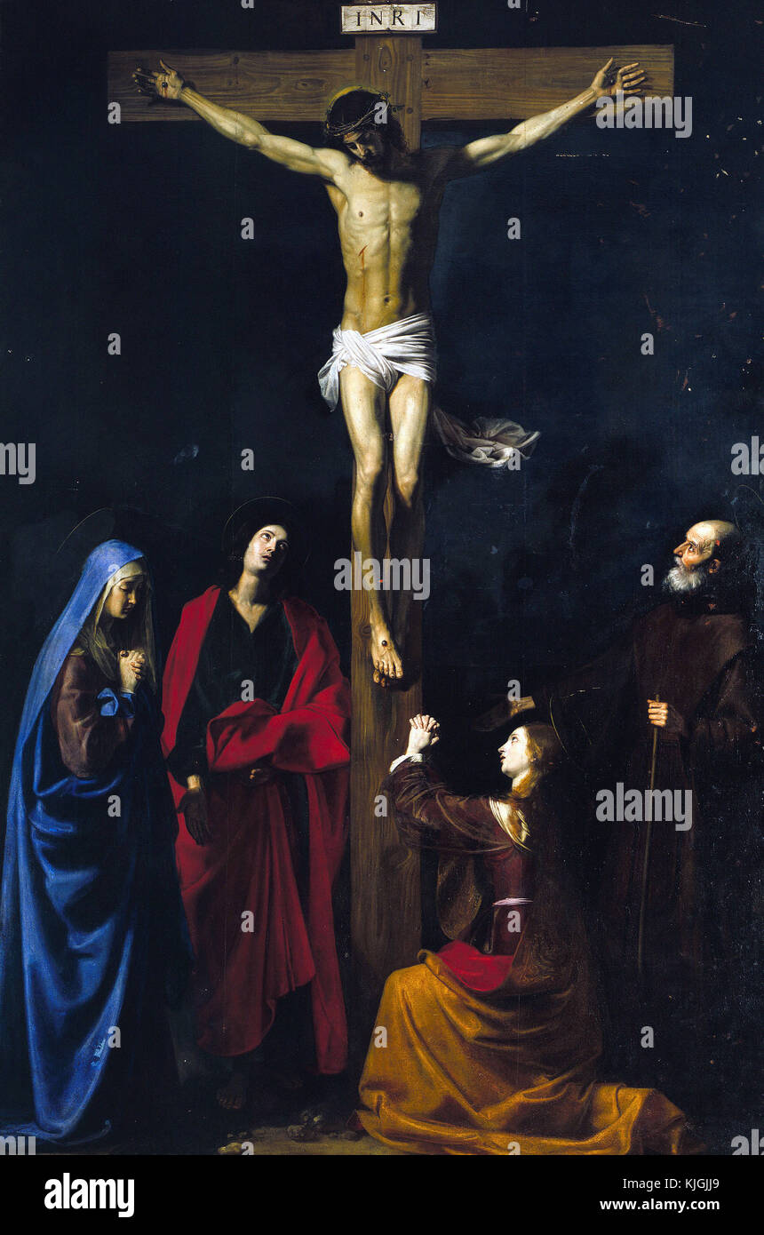 Nicolas Tournier - le Christ en croix, la Vierge, la Madeleine, de ...