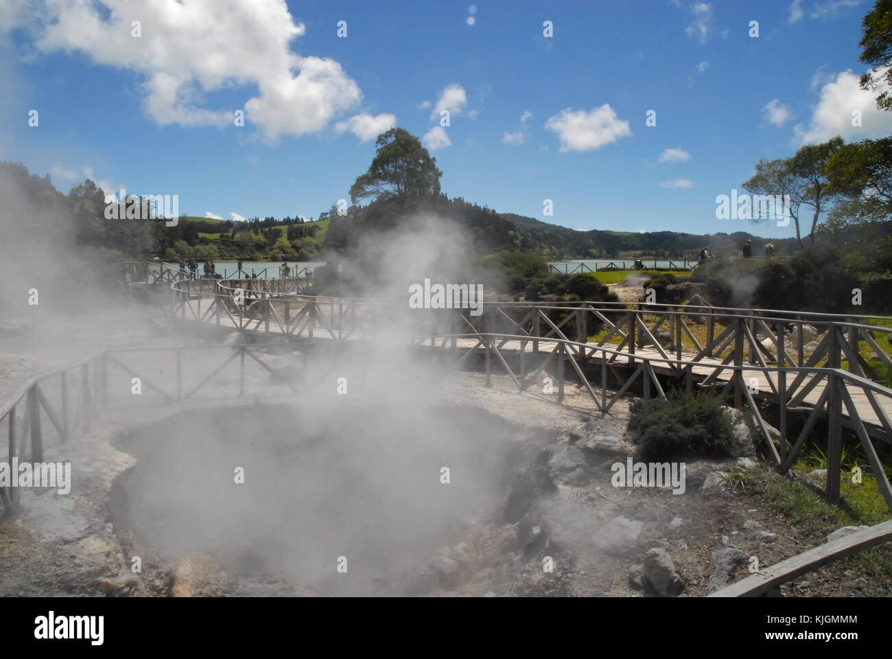 Caldeira au lac furnas Banque de photographies et d’images à haute ...