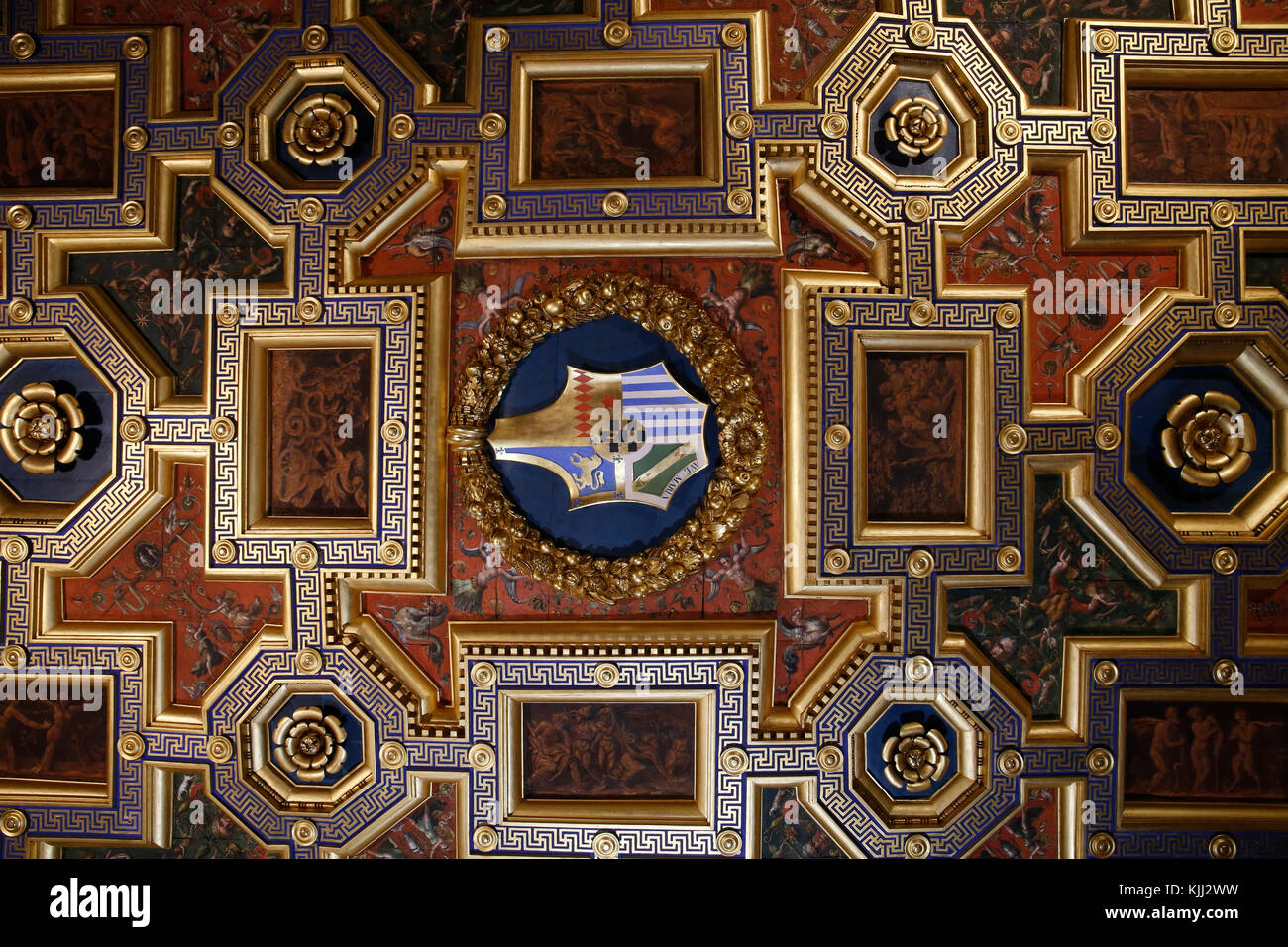 Villa farnesina rome chambre mariage alexander great roxane detail ...